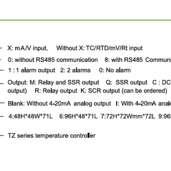 TZ4-R28X Temperature Controller RS485 MODBUS, Analog input mA/V (input 4-20mA / 0-10Vdc) - ไฟฟ้า ...