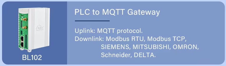 IOT Gateway PLC/Modbus To MQTT BL102 Ethernet - ไฟฟ้าอุตสาหกรรมราคาถูก Siam2Shop